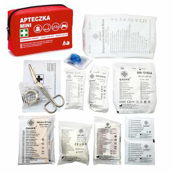 Apteczka w nylonie mini DIN 13167+