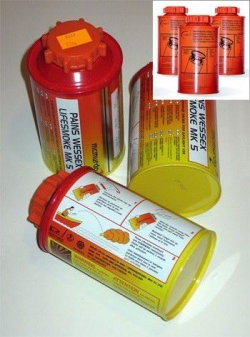 Pławka dymna pomarańczowa SOLAS / WHEELMARK